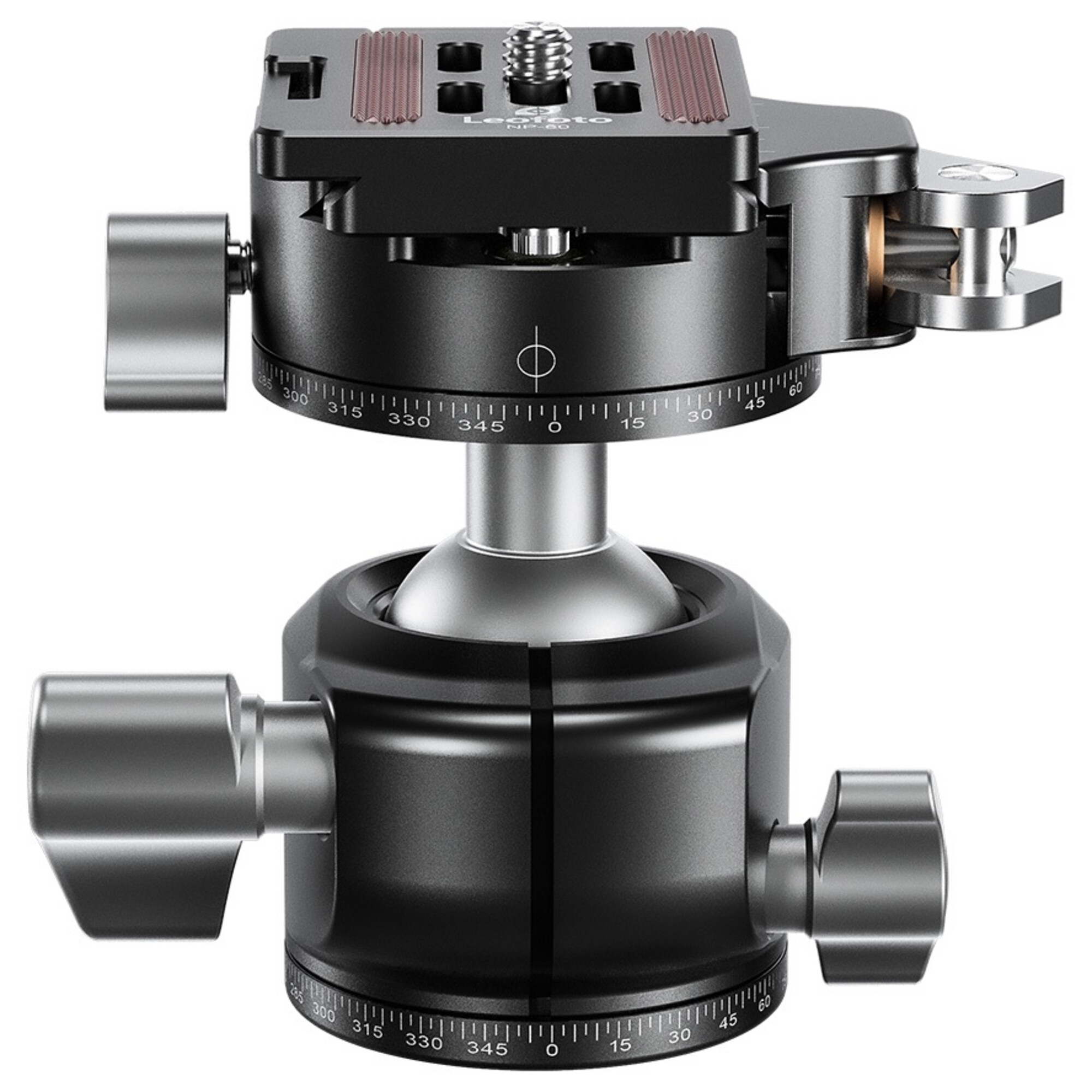 Leofoto Tripod ball-head LH-30PCL, dual panorama function + NP-60 quick ...